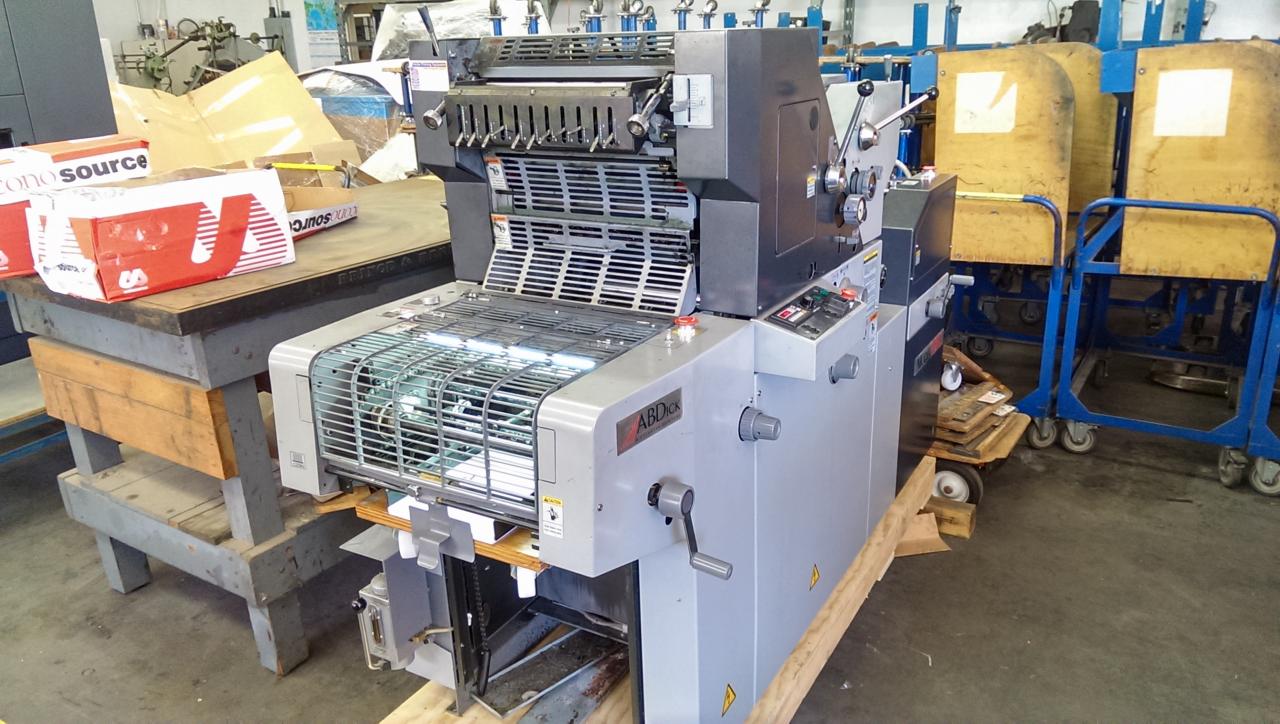 Lot #8: 2006 AB Dick 9982 Two Color Offset Duplicator Press - Ryobi ...